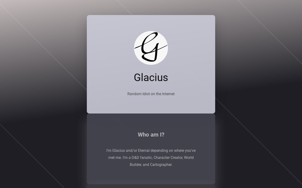 Glacius' Carrd